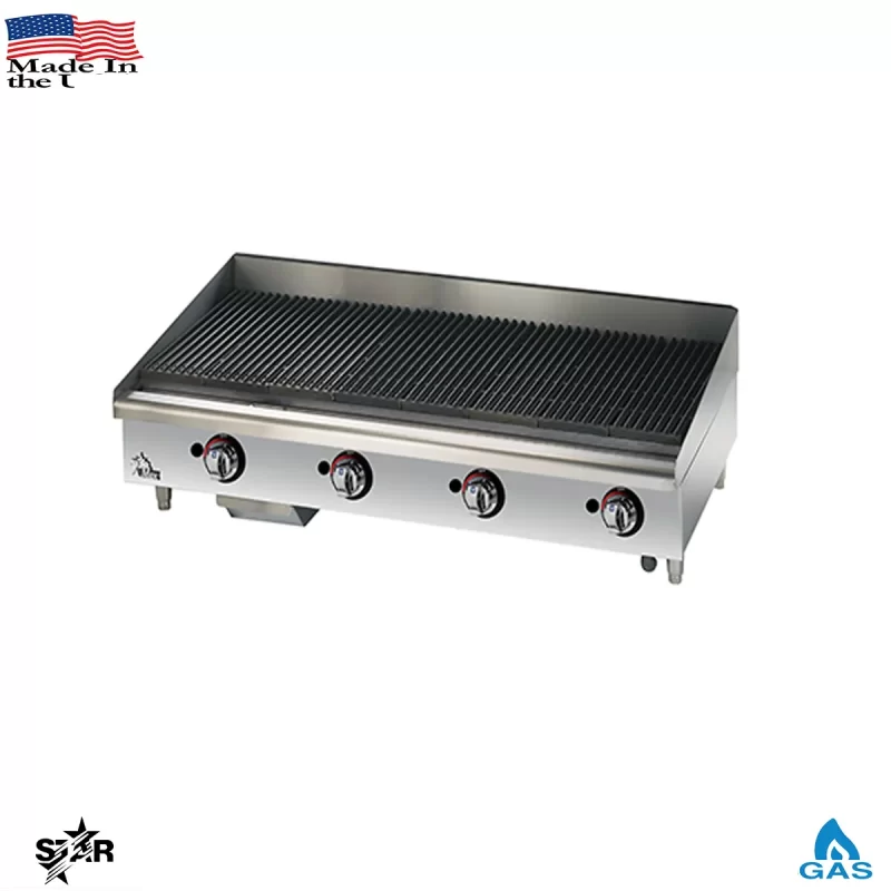 Lava Rock Charbroiler 6048CBF | Commercial Grills & Griddles