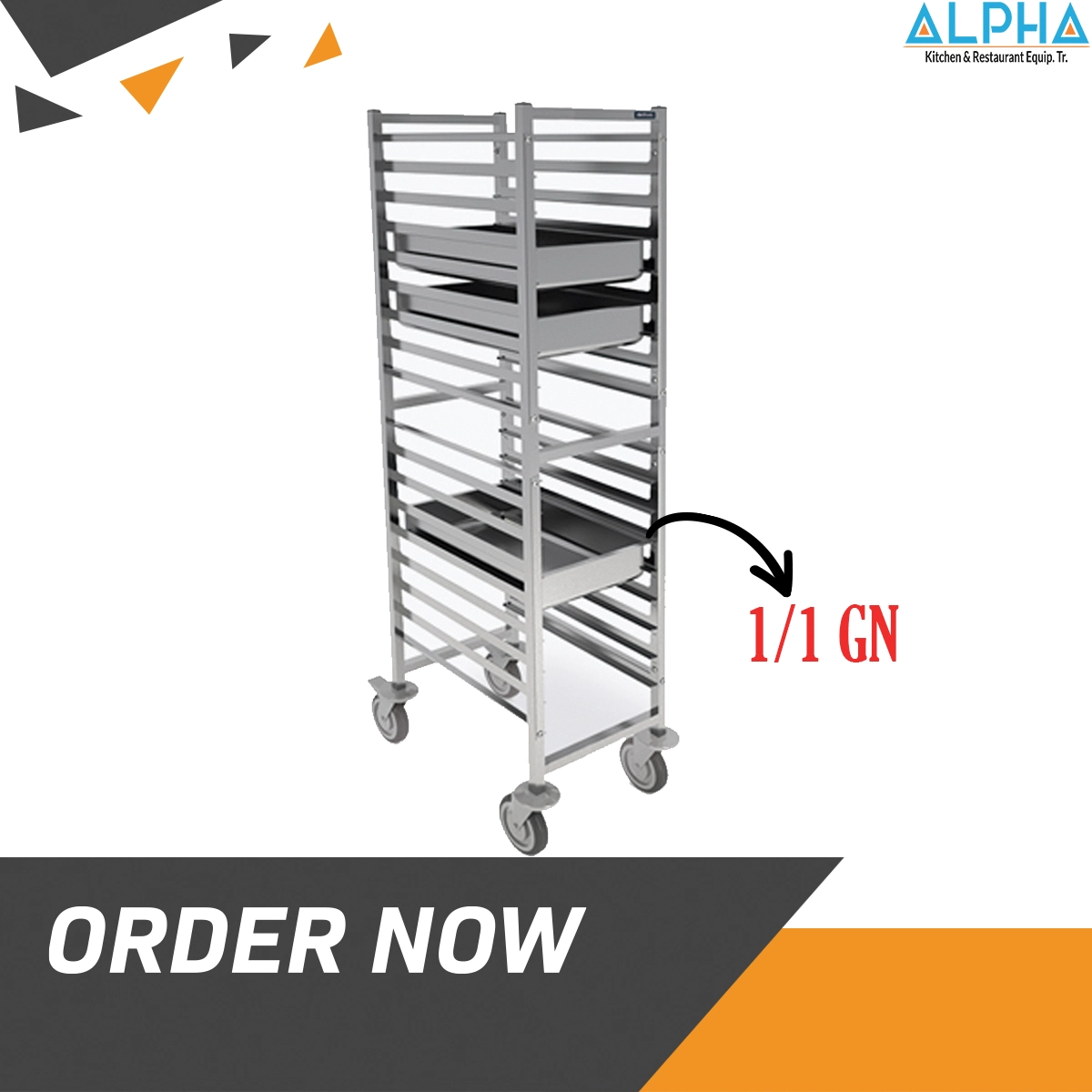 GN Service Trolley 1/1 | Stainless Steel Service Trolleys | UAE