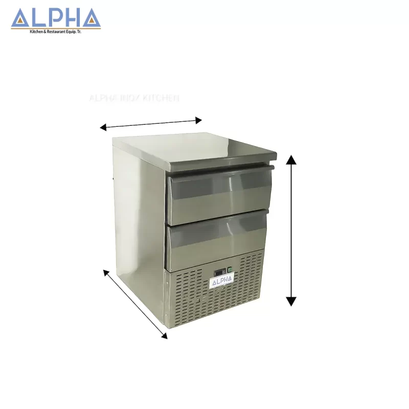 Tow Drawer Chiller | ALPHA Inox Factory