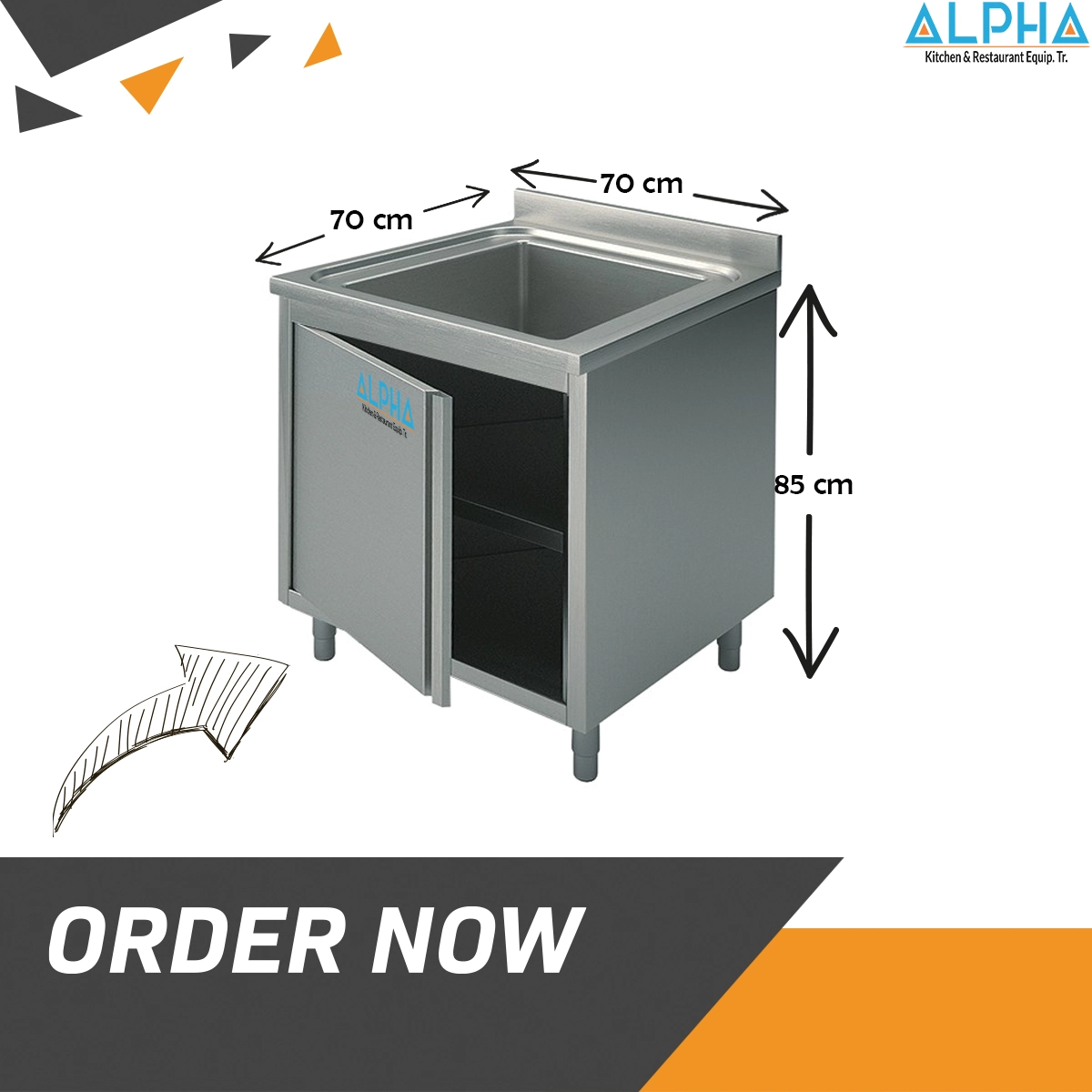 Single Bowl Kitchen Sinks 70x70 Alpha Kitchen Factory